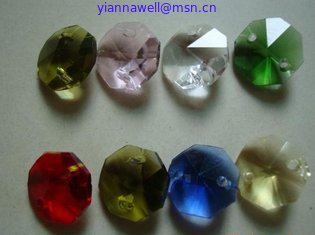 China 14mm Octagonal Chandelier Crystal 2-Hole supplier
