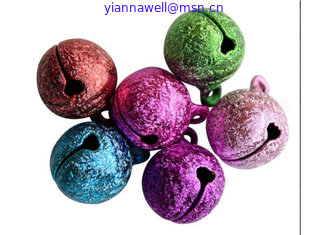 China wrinkle colorful Brass bell, metal jingle bell for Christmas decoration supplier from China factory supplier