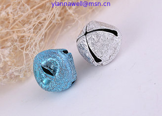 China wrinkle dull polish silver jingle bells for holiday or toy DIY decoration supplier