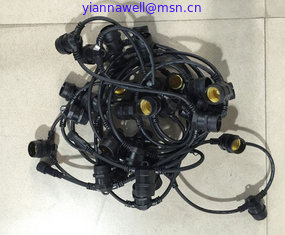 China Waterproof  IP44 in E14 holiday cable Belt Light 20 meter length supplier