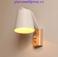 China Nordic wood wall lamp The head of a bed wall lamps supplier