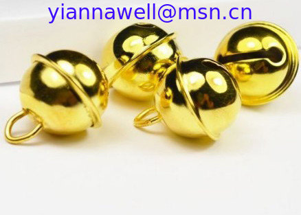 Festival or toy hang golden or silver colorfull jingle bell decoration supplier
