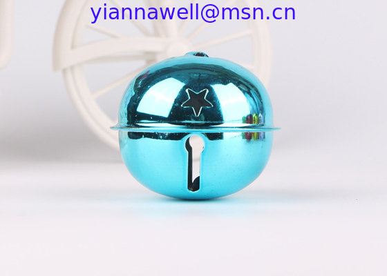 sapphire color star jingle bells  for holiday decoration supplier or DIY from China factory supplier
