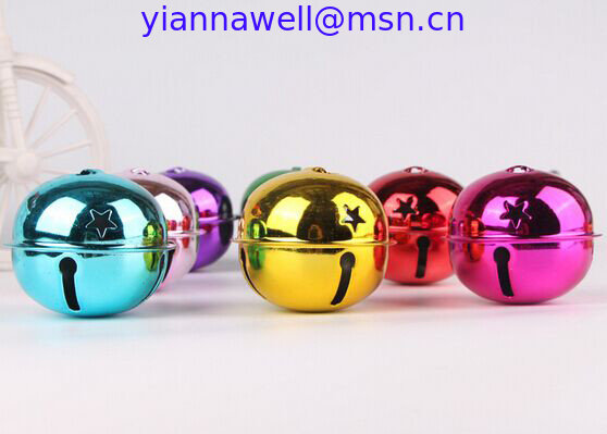 sapphire color star jingle bells  for holiday decoration supplier or DIY from China factory supplier