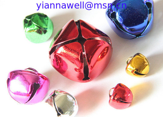 colorful small metal cross jingle bells holiday decorations ornament supplier supplier