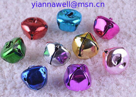 colorful small metal cross jingle bells holiday decorations ornament supplier supplier
