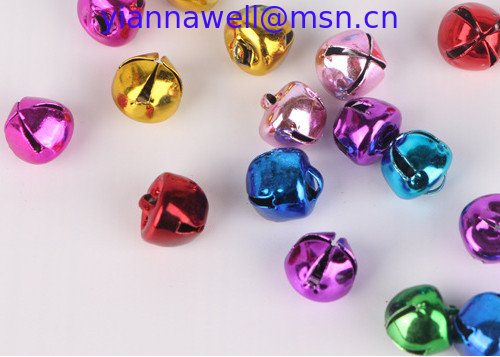 colorful small metal cross jingle bells holiday decorations ornament supplier supplier