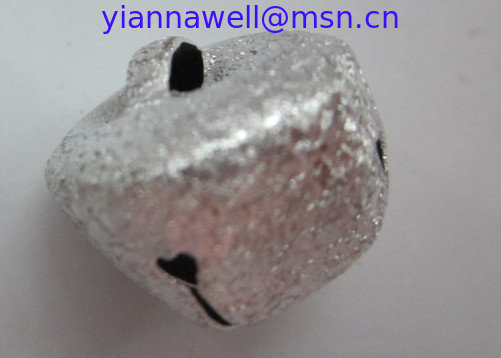 wrinkle dull polish silver jingle bells for holiday or toy DIY decoration supplier