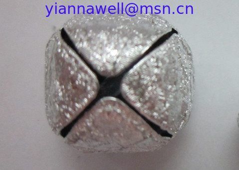 wrinkle dull polish silver jingle bells for holiday or toy DIY decoration supplier