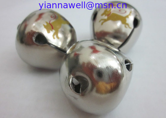 supply hard iron metal silver cross jingle bells for dog pet or toy of decoration jingle bell supplier