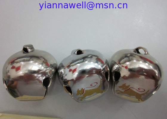 supply hard iron metal silver cross jingle bells for dog pet or toy of decoration jingle bell supplier