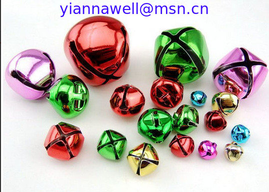 colorful light blue/green/Red/silver/ silver small metal jingle bells supplier from China supplier