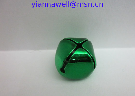 green color cross jingle bells christmas jingle bell ornament supplier