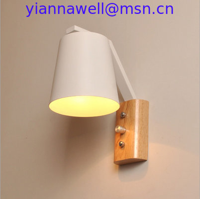 Nordic wood wall lamp The head of a bed wall lamps supplier