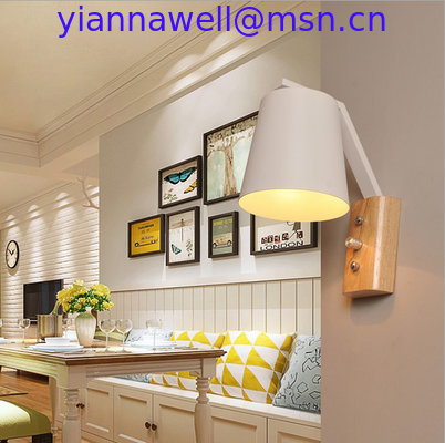 Nordic wood wall lamp The head of a bed wall lamps supplier