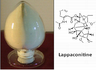 Lappaconitine(Lannaconitine) 97% HPLC, White Powder, CAS NO.: 32854-75-4, ease pain,  pure,Shaanxi Yongyuan Bio-Tech