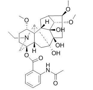 Ranaconitine 98% HPLC White powder, CAS No.: 1360-76-5, 7-Hydroxylappaconitine, Manufacturer, Shaanxi Yongyuan Bio-Tech