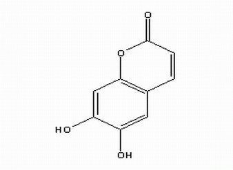 Esculetine, Aesculetin98% HPLC Light yellow needle crystal, CAS No: 305-01-1, Esculin, Fraxin, Shaanxi Yongyuan Bio-Tech
