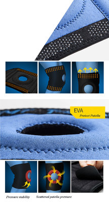 Flexible adjustable waterproof knee support for sports