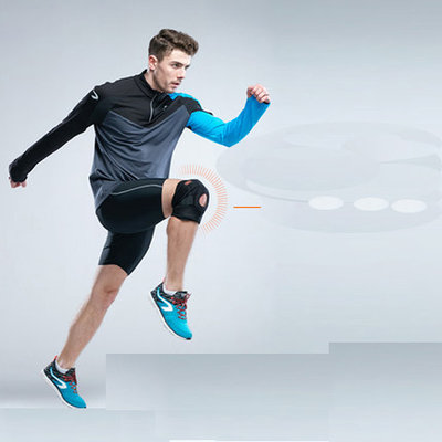 Flexible adjustable waterproof knee support for sports