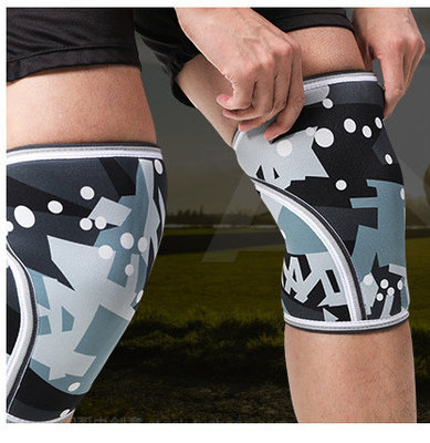 Neoprene sports knee pads SCR diving material knee pads weightlifting knee pads 7mm customizable