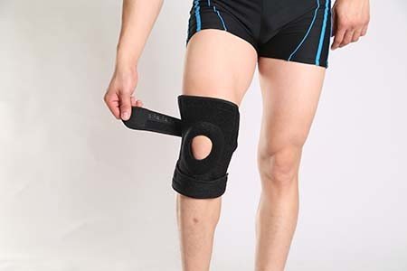 2020 New Arrivals 3D Knitted Elastic Nylon knee supports Sleeve Compression Sports Knee brace