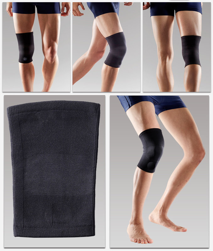 High Quality Elastic nylon thermal  Knitted Knee Brace Kneed Sleeve Knee Support