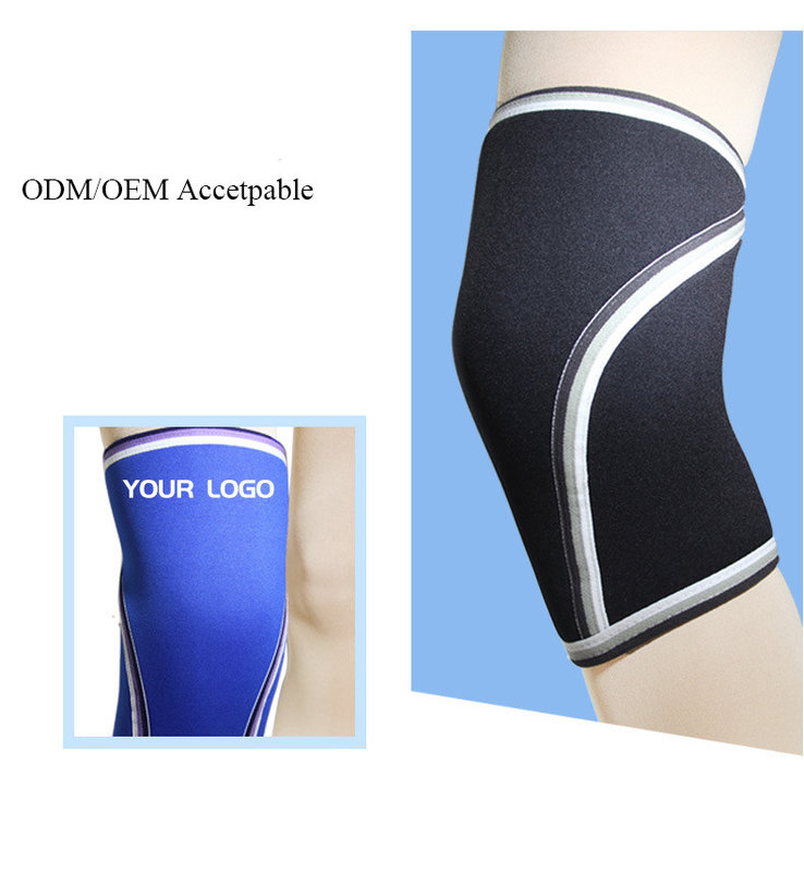 Neoprene sports knee pads SCR diving material knee pads weightlifting knee pads 7mm customizable