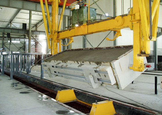 6.0m mould AAC Block Equipment Sand Lime And Fly Ash Block Plant 150000 m3