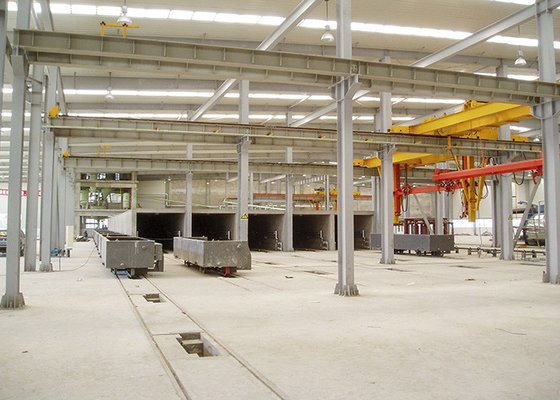 AAC Running Crane Beam AAC Block Cutting Machine With Double Main Girder