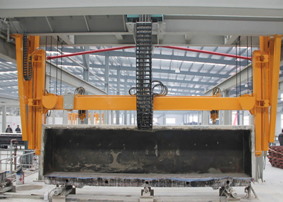 Sand Lime AAC Block Cutting Machine , AAC Block Tilting Hoister Machinery