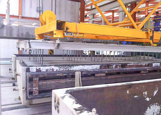 Assembly Reinforcing Bars AAC Mesh Frame Precast Concrete Roof Slabs Machine