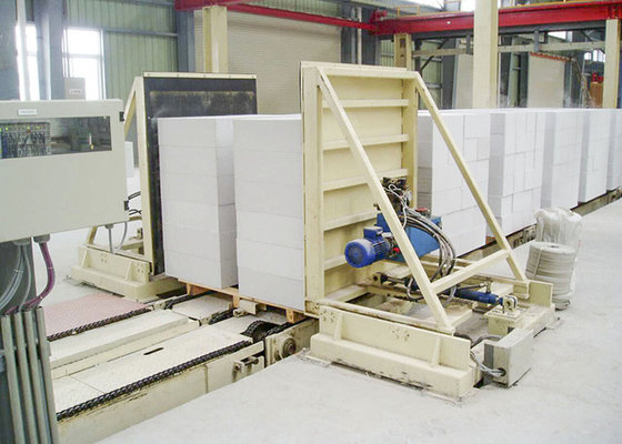 AAC Sand Lime Block Plant / AAC Fly Ash Making Machine With Grouping Transporter
