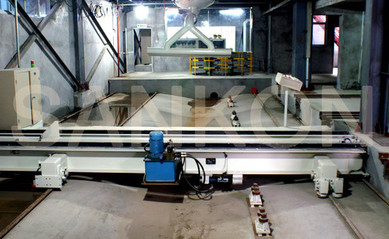 Professional AAC Block Production Line Pouring ferry cart , loading 14T