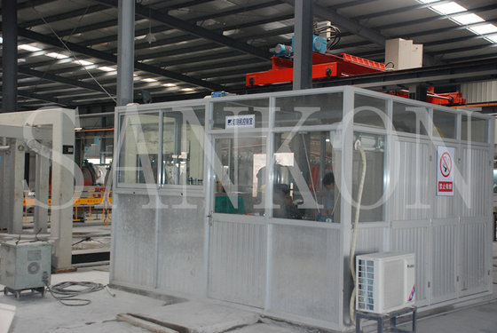 Fully automatic ethernet control system for AAC block production line