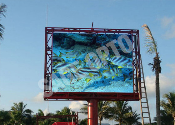 P10 mm giant HD DIP346 led outdoor advertising screens , 160 x 160 mm
