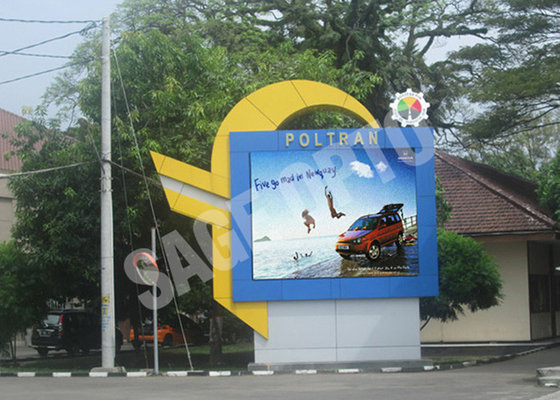 Big Led Screen For Advertising Outdoor , Wall Led Display P5 Mm Fixed Installation