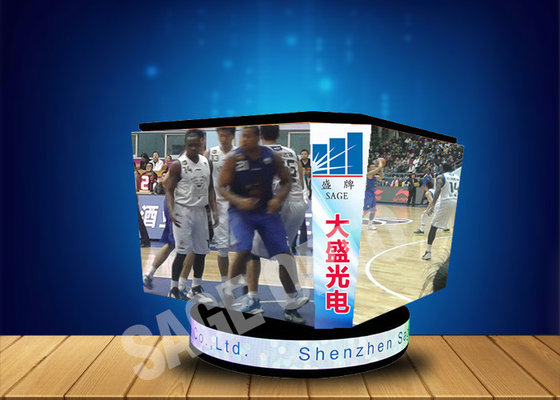 Sport Stadium Cube Advertising LED Screen 160000 Pixels/㎡ Customized