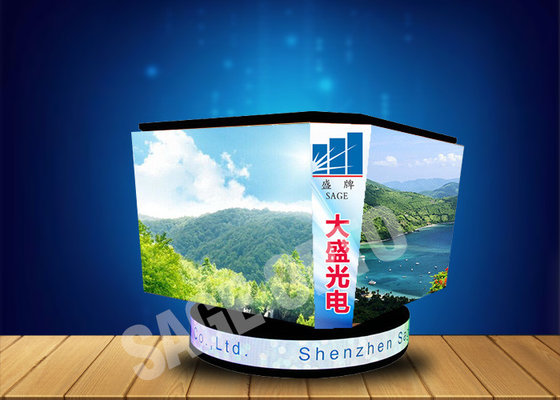 Basketball Scoreboard Video Cube Screen P3 3mm , Full Color 3D LED Display