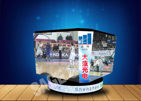 Hung LED Cube Display P4 4mm High Refresh Rate For Stadium Center