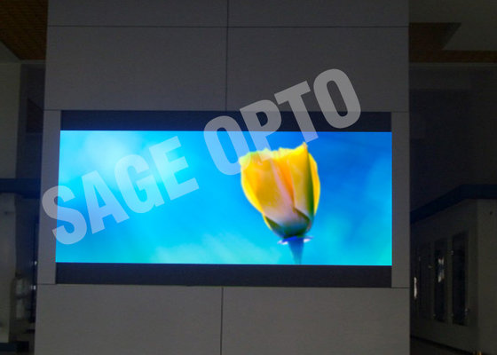 Commercial Indoor Advertising Led Display Wall / Large 6mm Led Screen Super Clear Vision