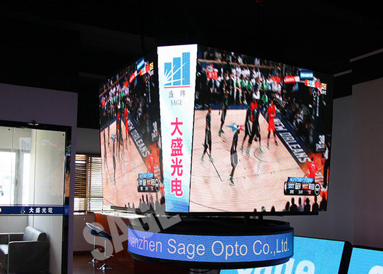 Standing SMD LED Video Cube LED Perimeter For Basketball Stadium