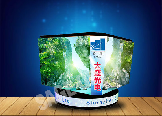 Standing SMD LED Video Cube LED Perimeter For Basketball Stadium