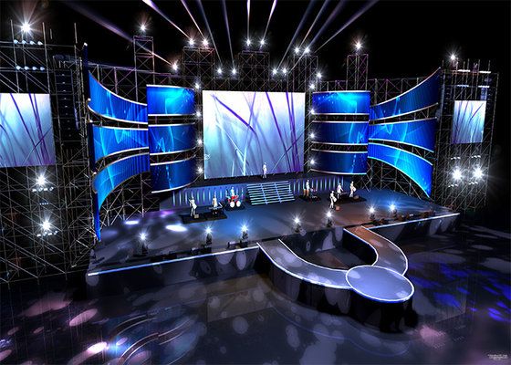 Hire Super Slim Outdoor Full Color LED Display Screen High Definition RoHS