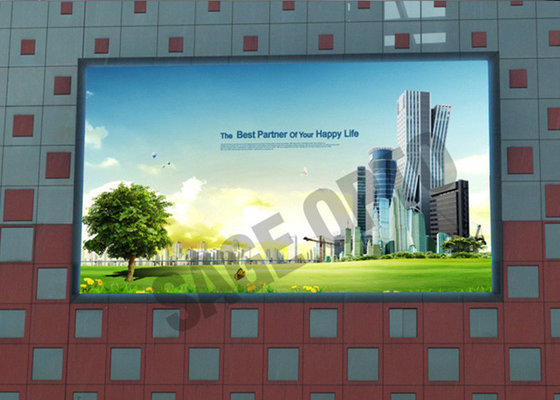 P8 Outdoor Advertising Led Display Screen Iron Cabinet Two Year Warranty