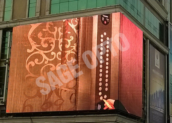 Big Led Screen For Advertising Outdoor , Wall Led Display P5 Mm Fixed Installation
