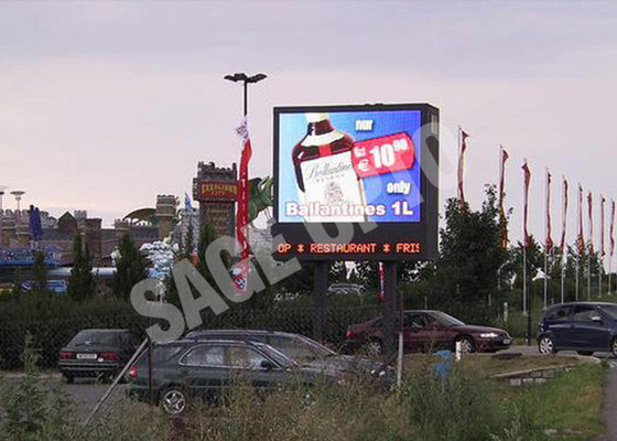 P10 mm giant HD DIP346 led outdoor advertising screens , 160 x 160 mm