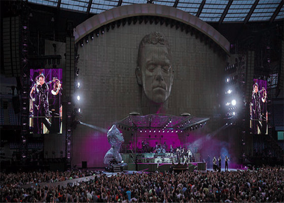 Nahtloser geführter InnenBildschirm HD für Ereignisse, 64 x 64 punktiert LED-Stadiums-Platten