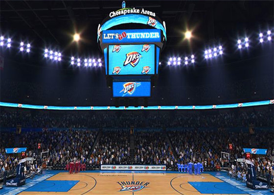 Basketball Scoreboard Video Cube Screen P3 3mm , Full Color 3D LED Display