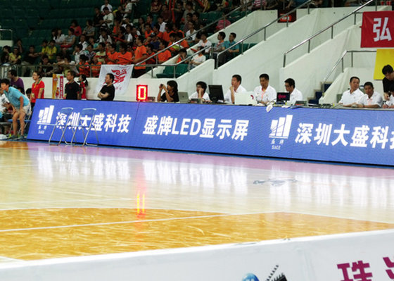 P6 High Definition football stadium advertising boards For Basketball Match